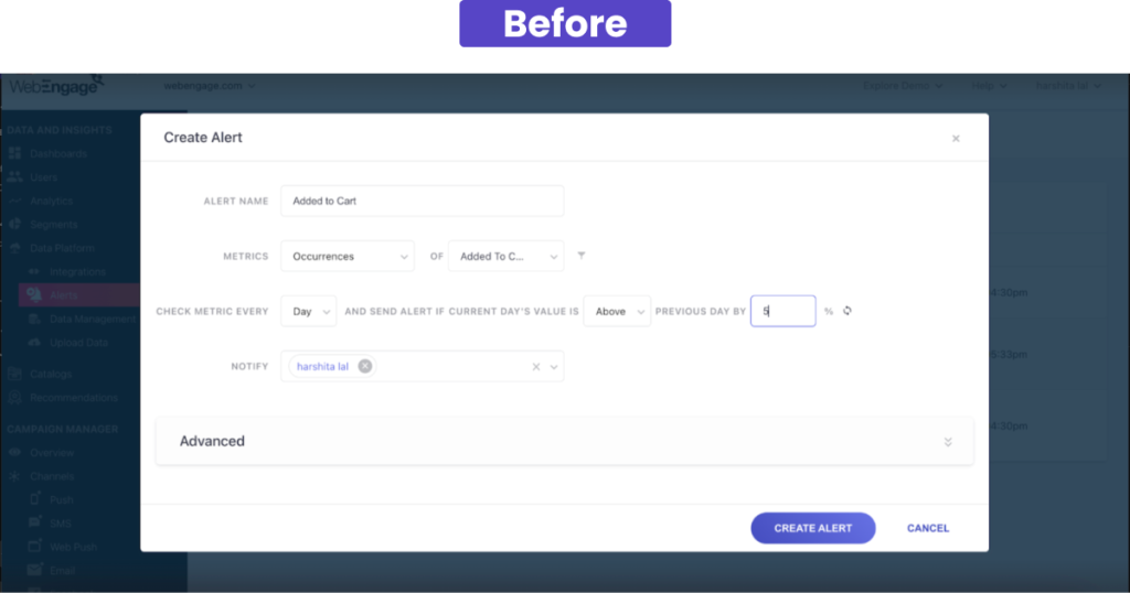 Custom Alerts 2.0 – Higher, Further, Faster with WebEngage