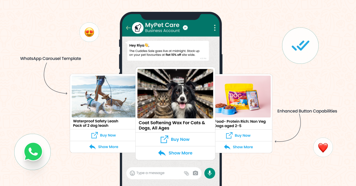 WhatsApp Enhancements: Buttons and Carousel Template